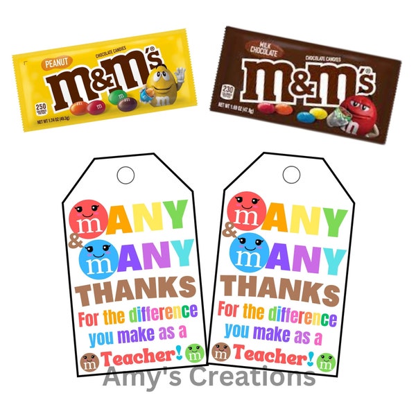 Candy Tags - Etsy