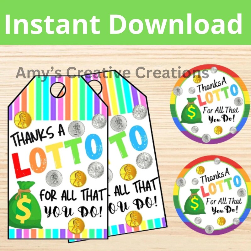 Lotto Ticket Appreciation - Etsy