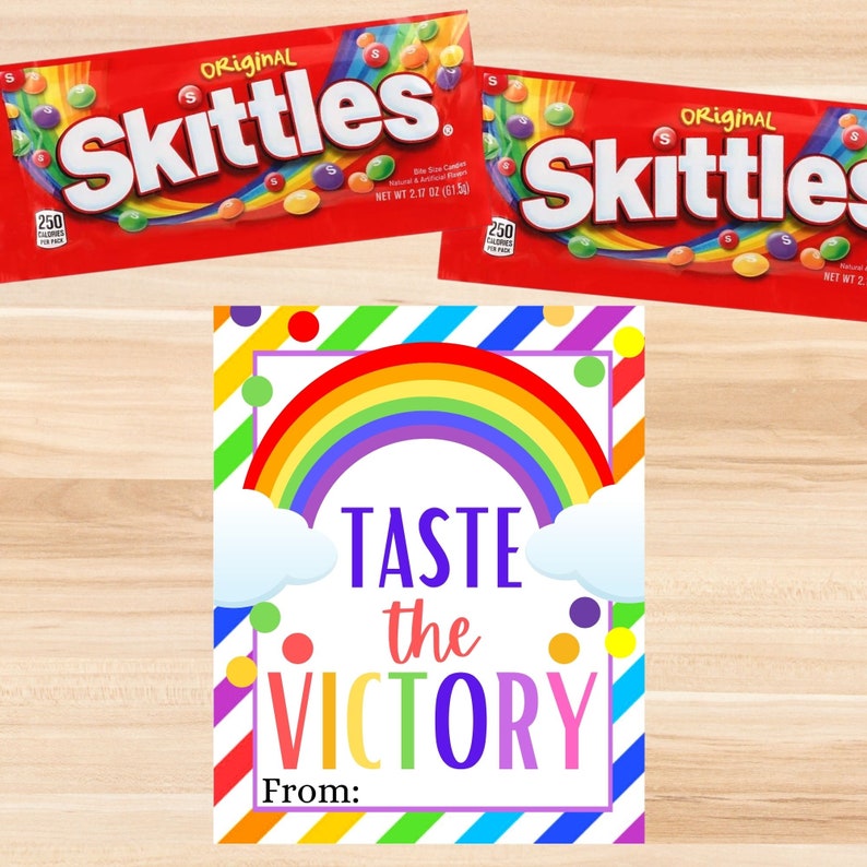 Printable Good Luck Tag Taste the Victory Sports Team Luck | Etsy