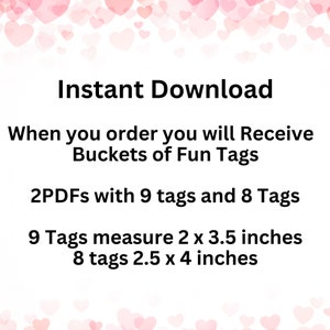 Printable Buckets of Fun' Gift Tags - Summer Bucket Gift Tag - Student ...