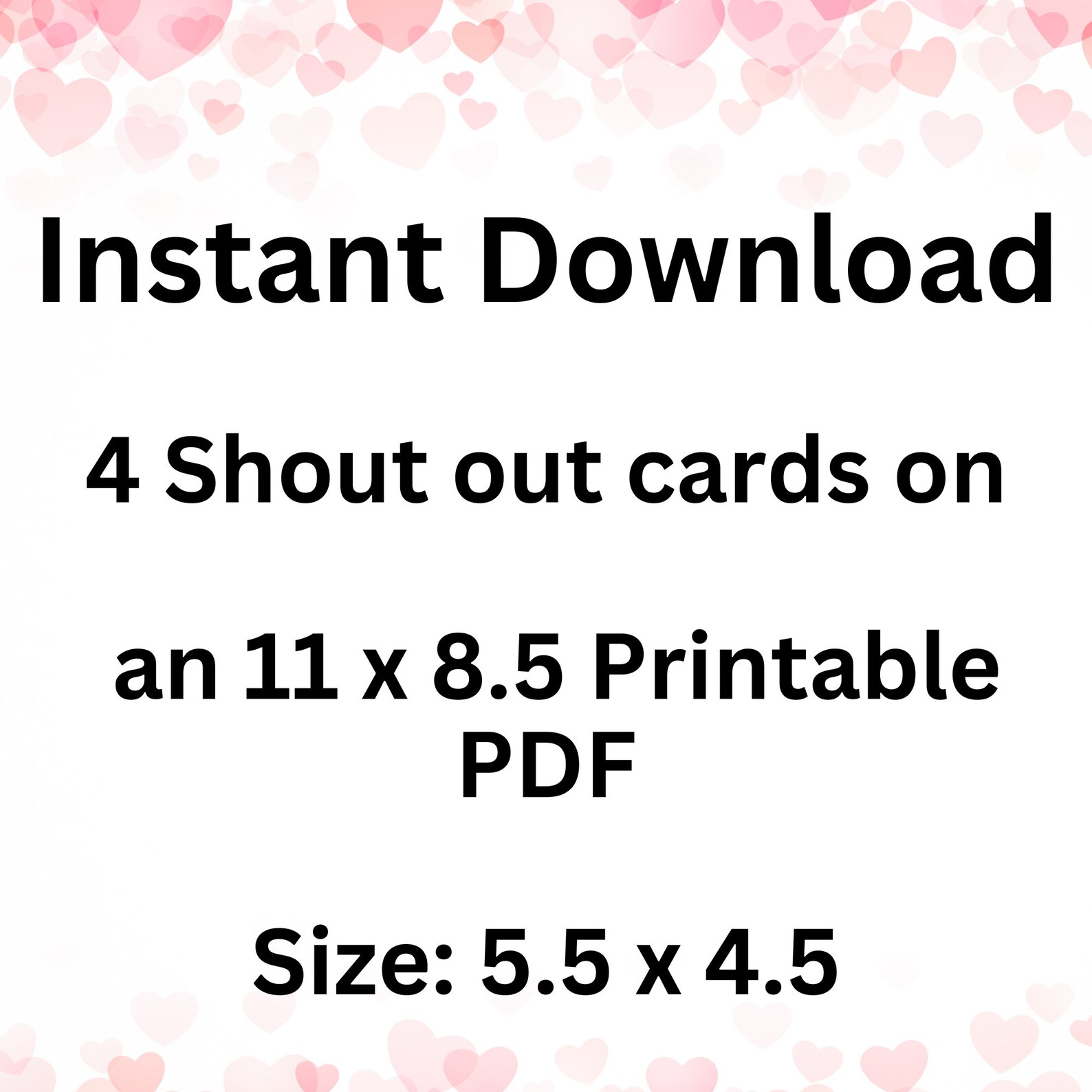 Printable Shout Out Cards – Encouragement and Appreciation Cards ...