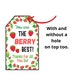 Printable Strawberry Gift Tag Staff, Teacher, Co-worker, Boss ...