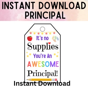 Show Your Gratitude: Printable Principal Appreciation Gift Tags for ...