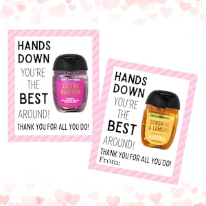 Hands Down You're the Best Around Gift Tags – Appreciation and ...