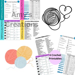 Ultimate Printable Crochet Charts Guide: Hook Sizes, Stitches ...