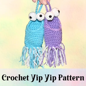 Crochet Hanging Yippers Pattern Yip Yip Crochet Car Decor Handmade Crochet Hanging Decor - Etsy
