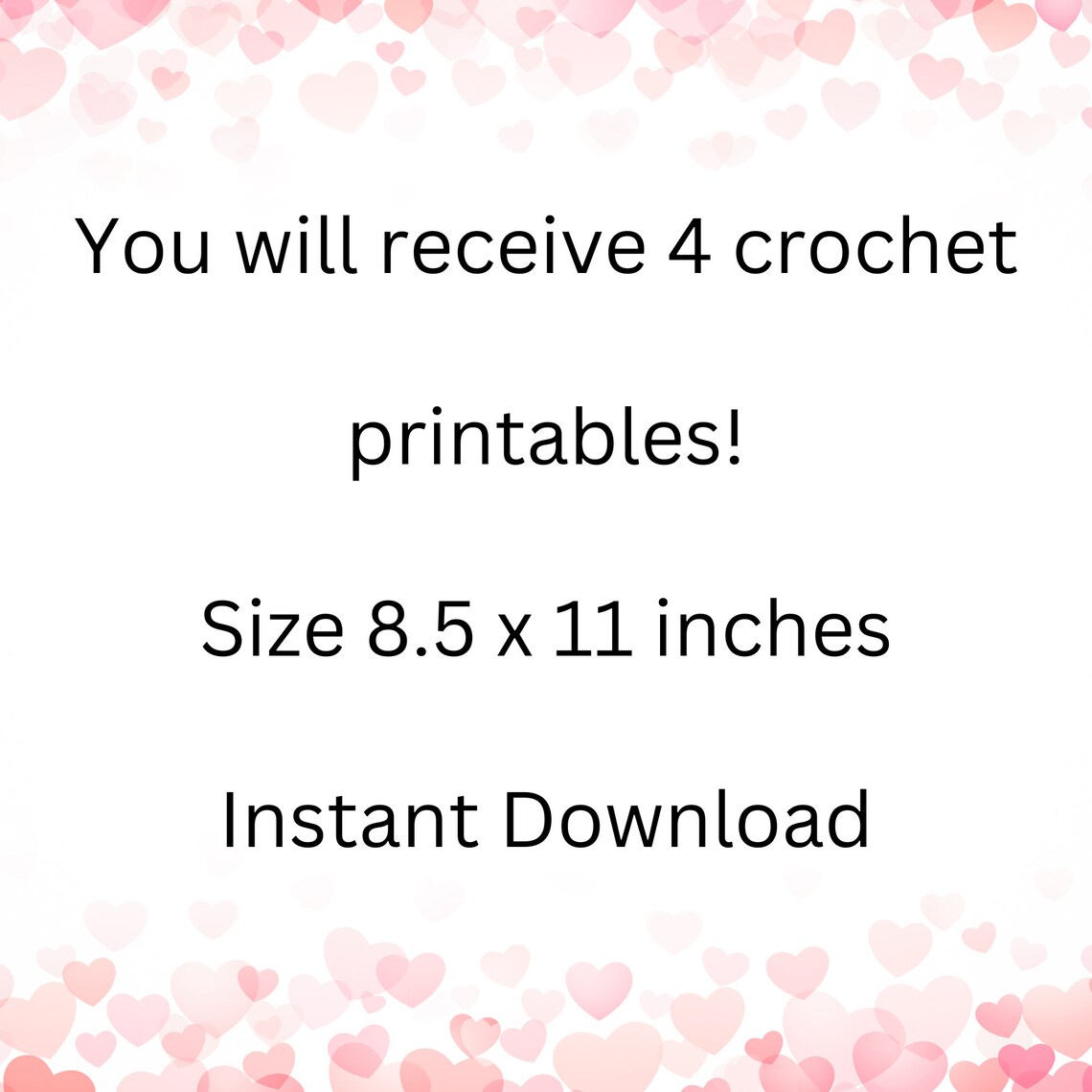 Ultimate Printable Crochet Charts Guide: Hook Sizes, Stitches ...