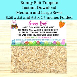 Printable Bunny Bait Easter Food Topper, Treat Bag Toppers, Magic ...