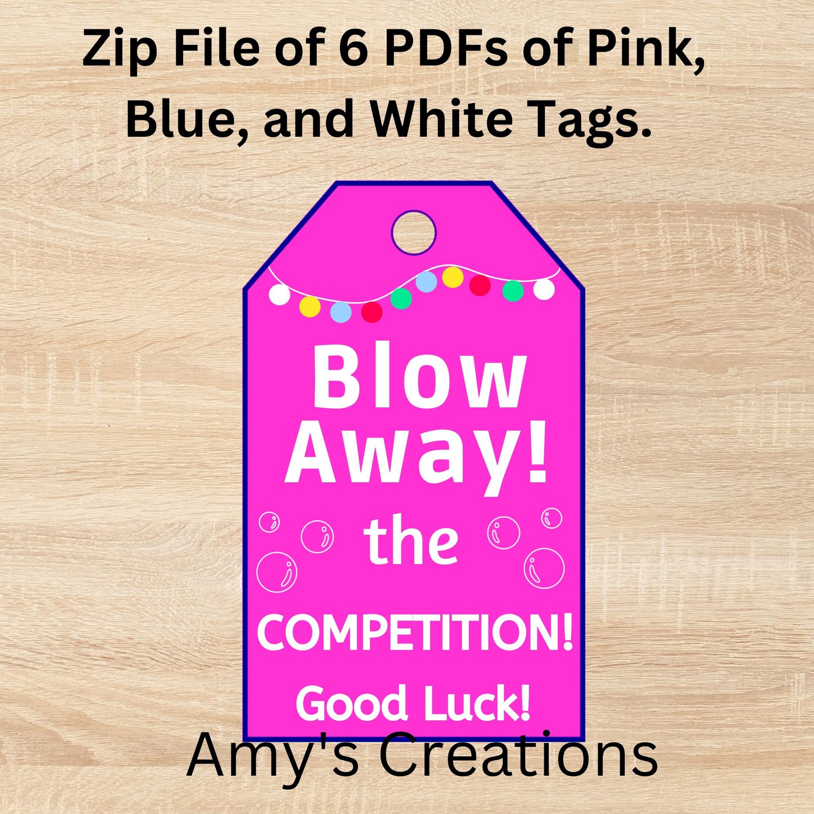 Blow Away the Competition Gift Tag - Elevate Your Success ...