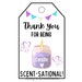 Scent-sational Appreciation: Printable Thank You Candle Gift - Etsy
