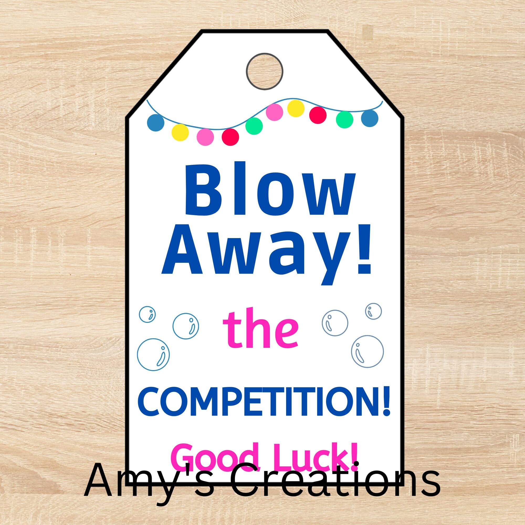 Blow Away the Competition Gift Tag - Elevate Your Success ...