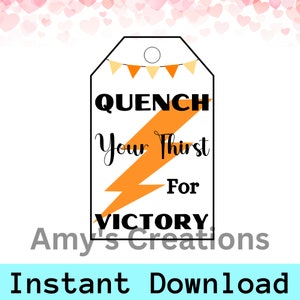 Quench Your Thirst for Victory Gift Tag – Sports and Motivation Tag ...