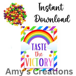 Printable Good Luck Tag - Taste the Victory - Sports Team Luck Tag ...