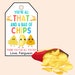 Printable You Are All That and A Bag of Chips Tags, Teacher ...