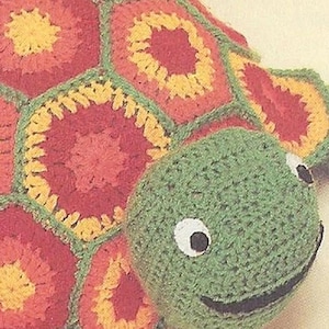 Vintage Turtle Granny Square Crochet Pattern – Retro-inspired Crafting ...