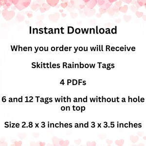 Rainbow Skittles Thank You Tags: Employee & Teacher Appreciation (PDF ...