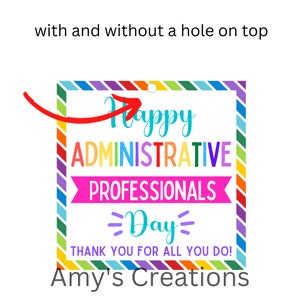 Administrative Professionals Day Printable Gift Tag - Show Your ...