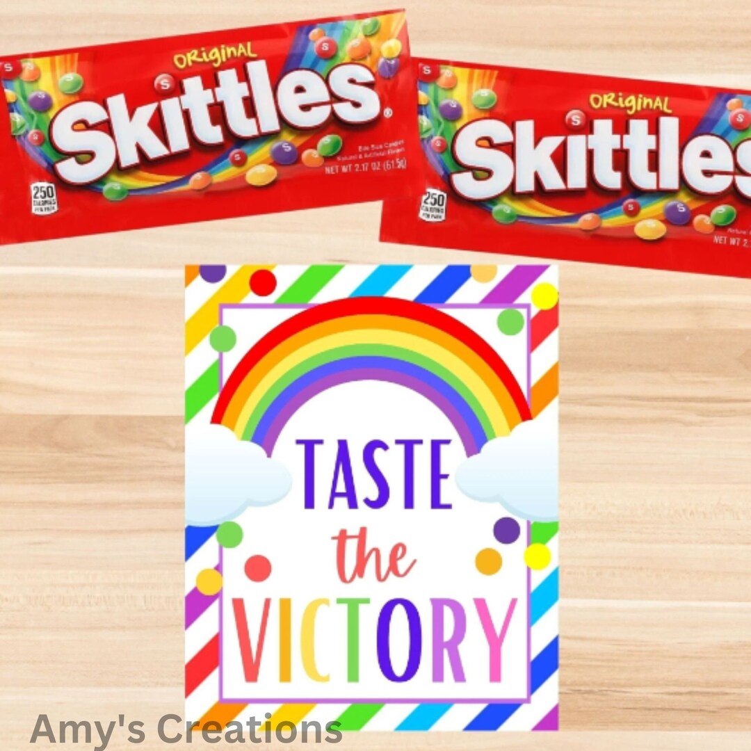 Printable Good Luck Tag Taste the Victory Sports Team Luck - Etsy