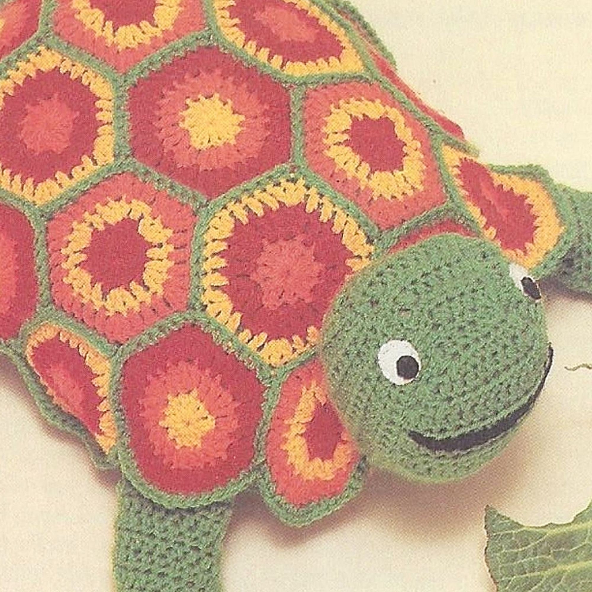 Vintage Turtle Granny Square Crochet Pattern Crochet - Etsy Australia