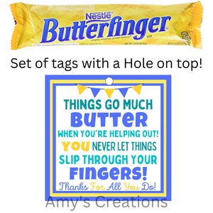 Printable Things Go Much Butter Gift Tag Butterfinger Candy - Etsy