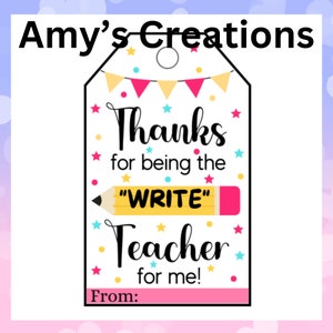 Handmade Crochet Pencil Pattern & Teacher Appreciation Gift Tags Set ...