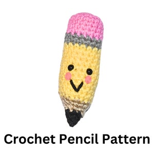 Handmade Crochet Pencil Pattern & Teacher Appreciation Gift Tags Set ...