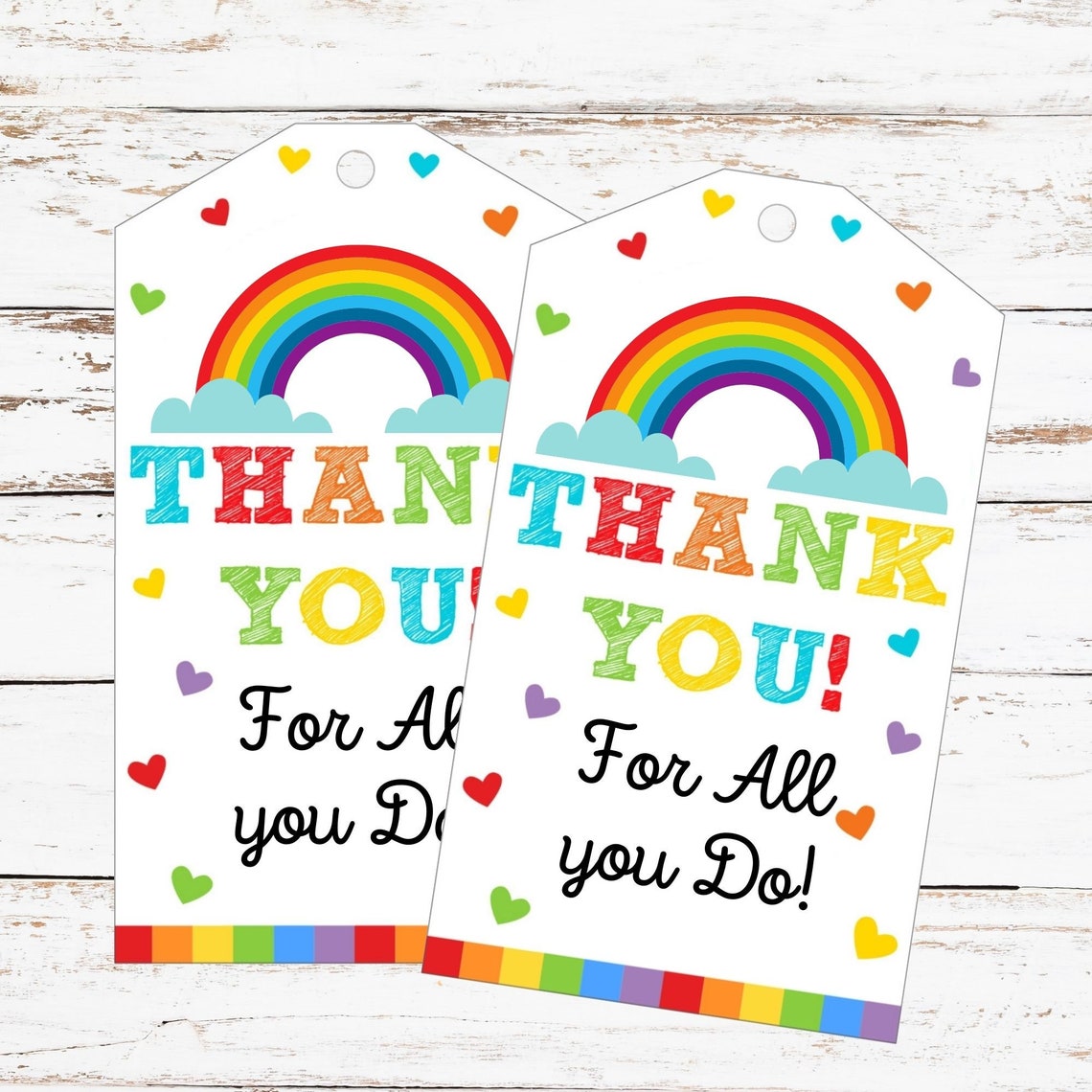 Printable Thank You for All You Do Tags Teacher Appreciation - Etsy