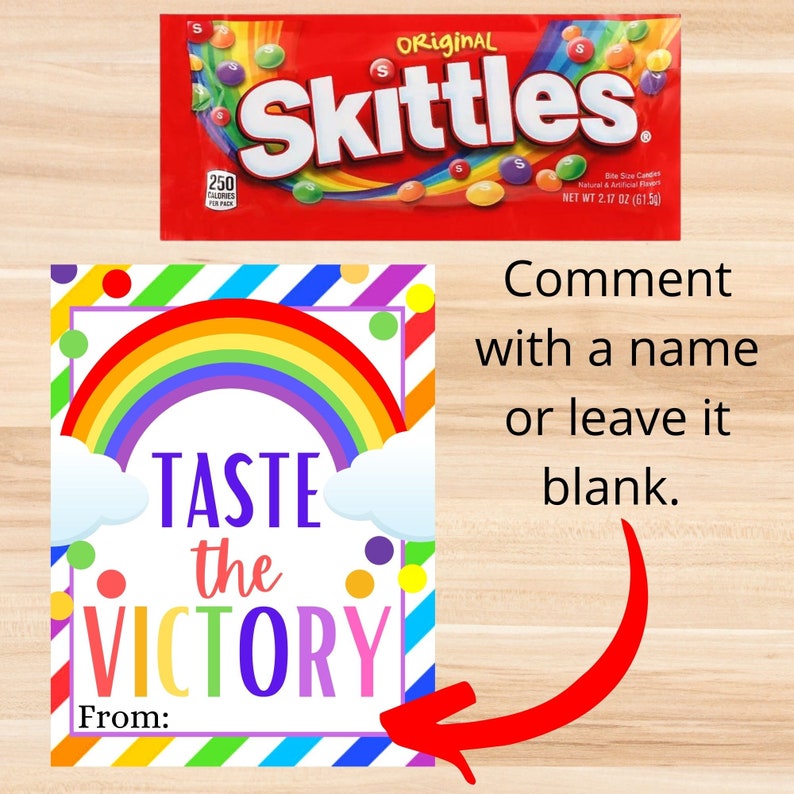 Printable Good Luck Tag Taste the Victory Sports Team Luck | Etsy