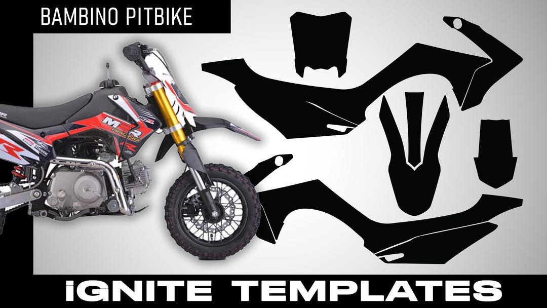 SYMOTO PITBIKE BAMBINO - Graphics Template - Etsy
