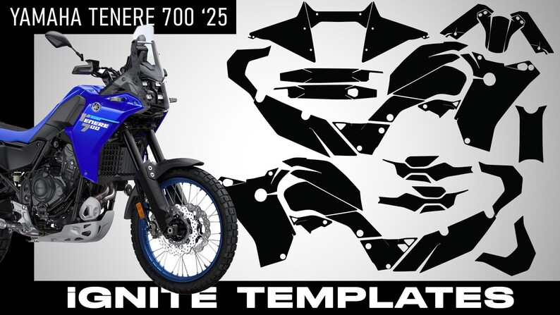 YAMAHA TENERE 700 2025 - Graphics Template - Etsy