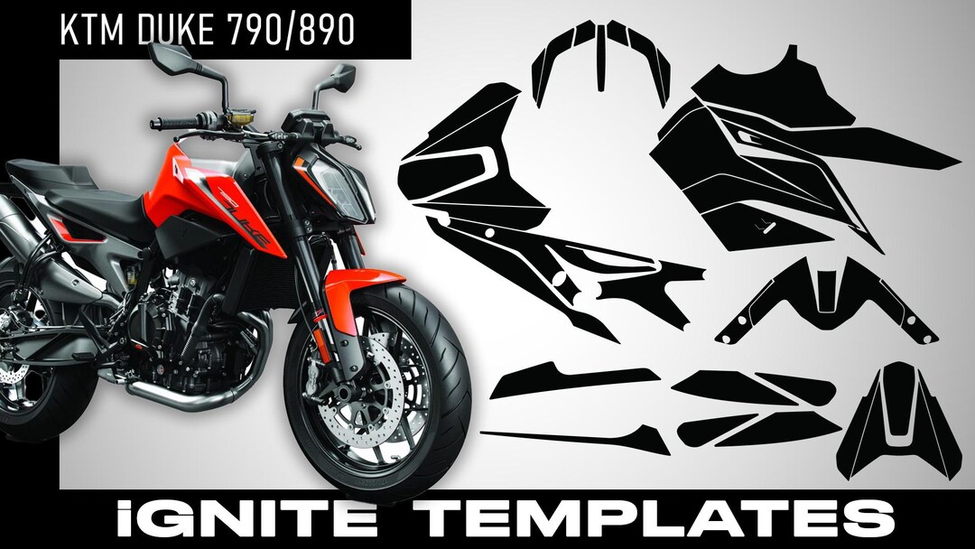 KTM 790/890 DUKE - Graphics Template - Etsy