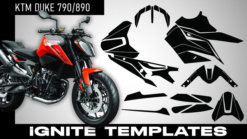 KTM 790/890 DUKE - Graphics Template - Etsy