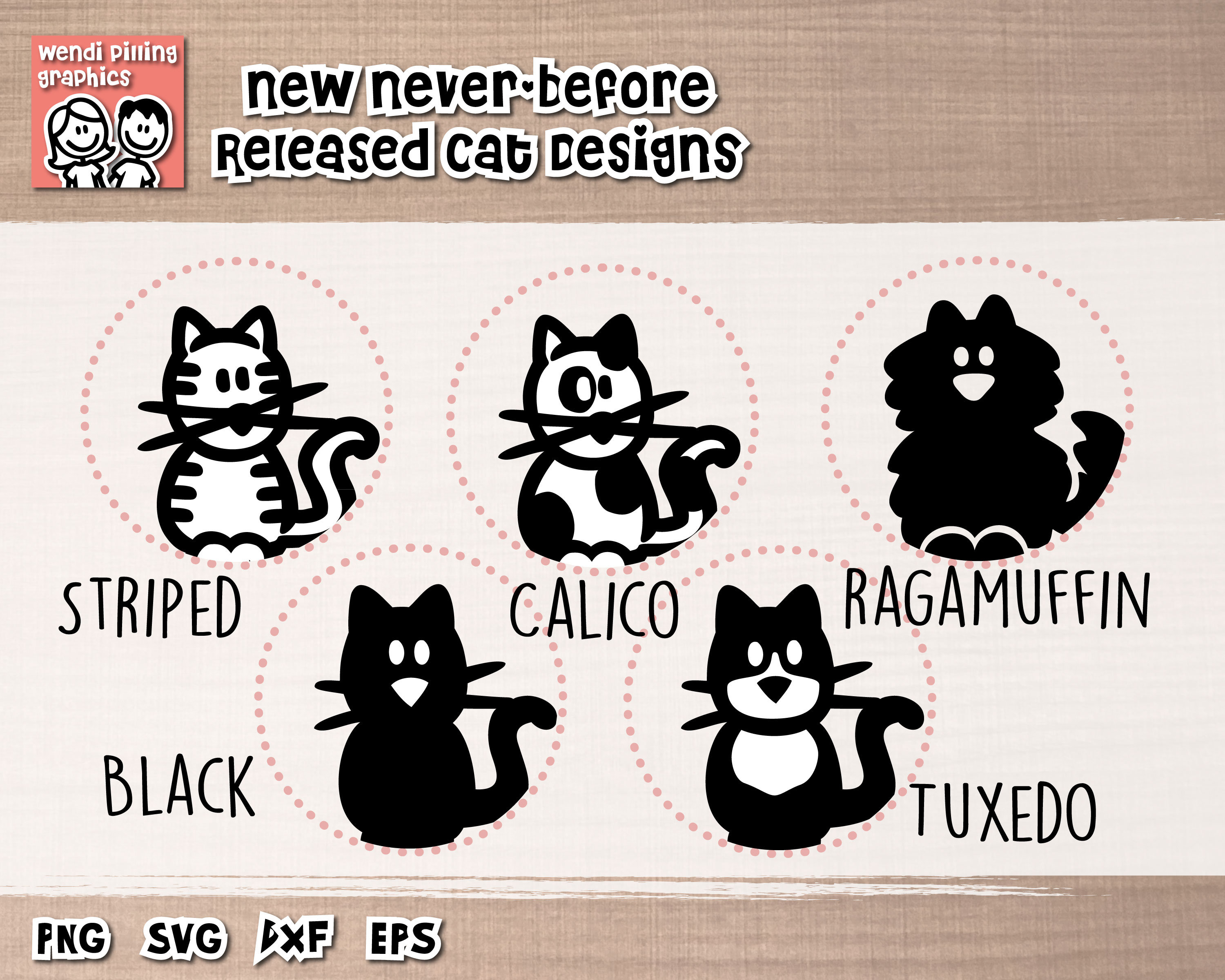 Happy Cat Lady Family Digital File for Cricut and Silhouette | Etsy