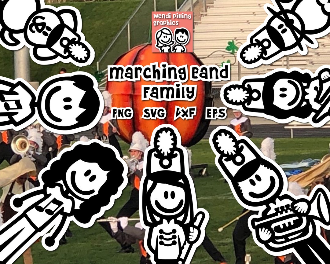 Marching Band Family Digital File for Cricut and Silhouette, Instant ...