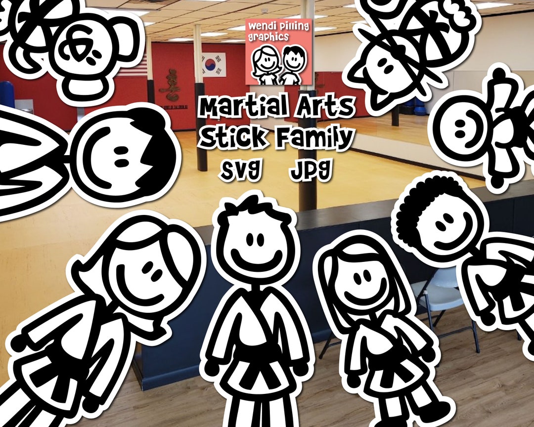 Martial Arts Stick Family SVG Digital File Instant Download - Etsy