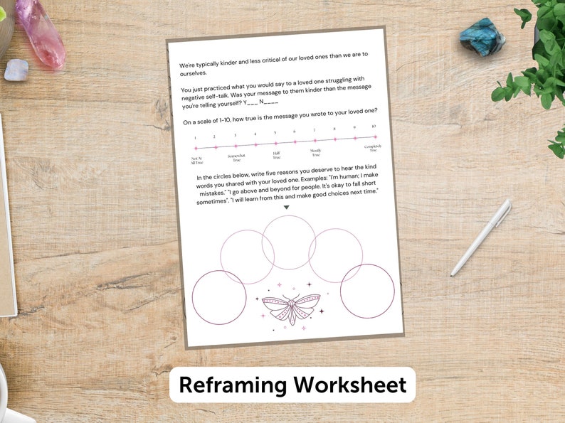 CBT Worksheets | Positive Affirmations | Art Therapy | Journal Pages ...