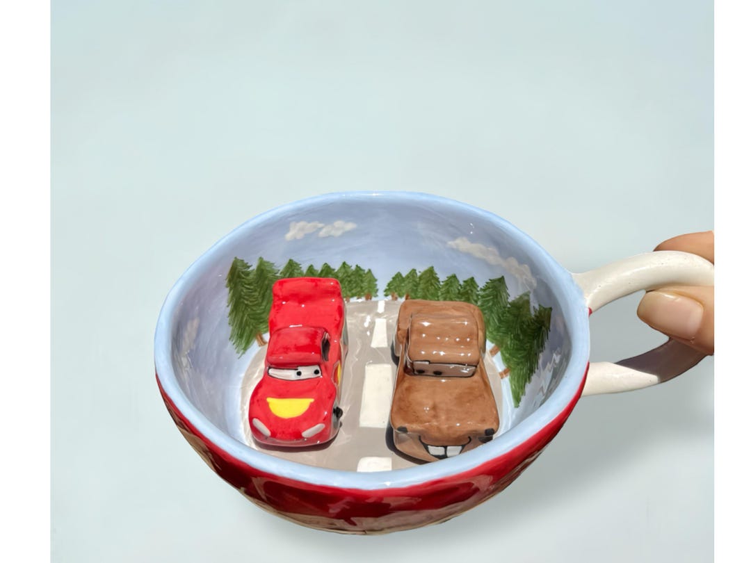 Mcqueen & Mater Mug – Lak’ech Ceramic Car-theme Cup | Kids Coffee Tea ...