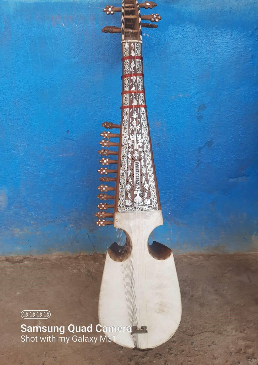 Handmade 13 String Rabab, Pashto Musical Instrument, Sadaf Pearl Inlay ...