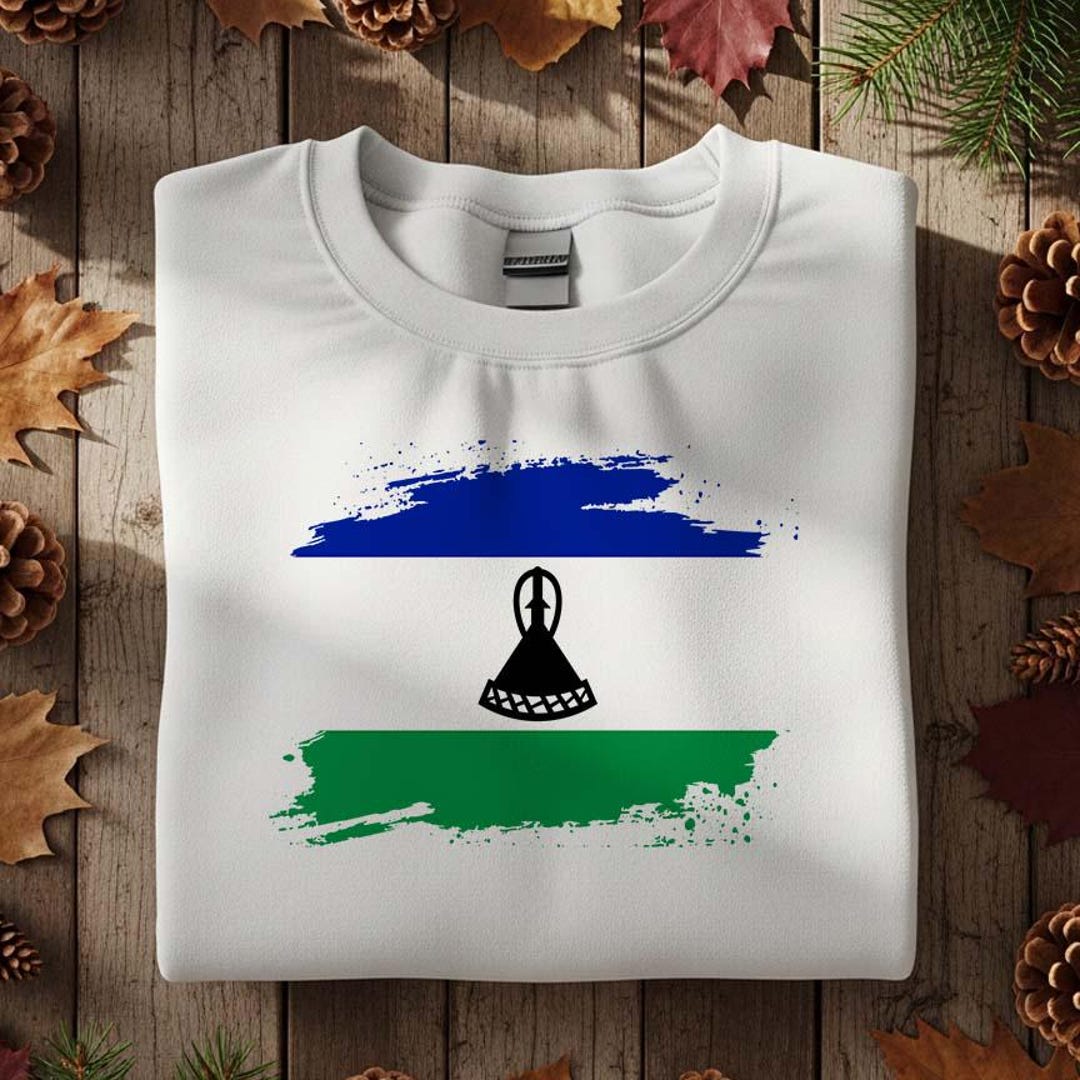 Lesotho Flag PNG | Printable National Flag (digital Download) - Etsy
