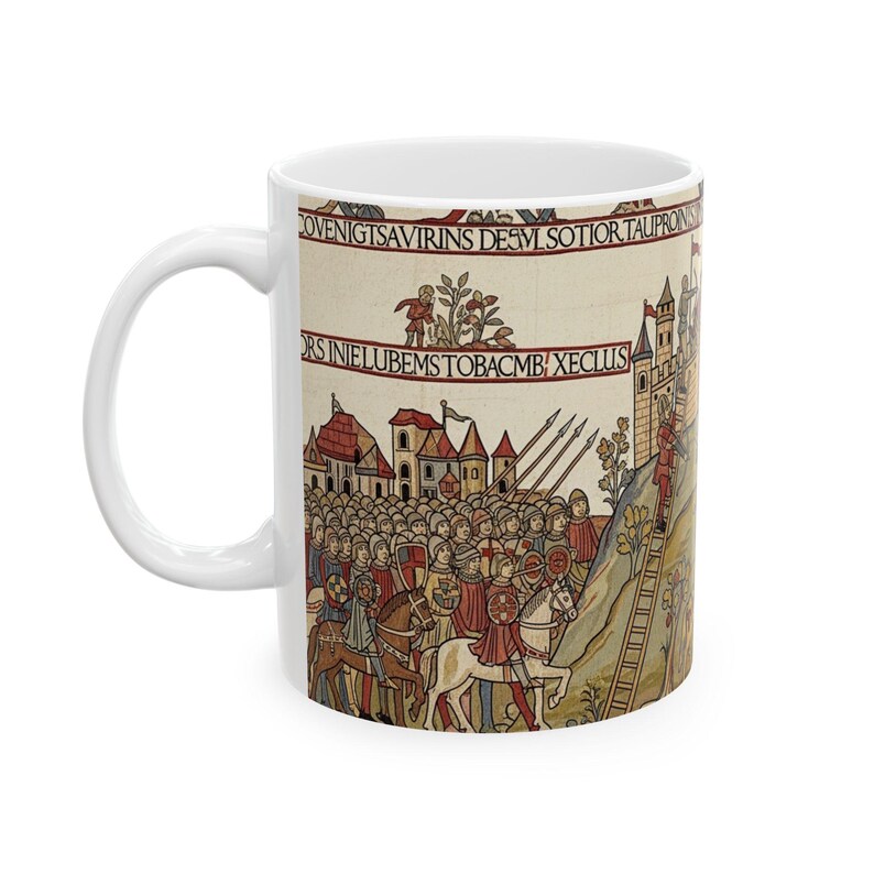 Medieval Siege Scene Mug | Castle Battle Illustration Ceramic Mug - Etsy