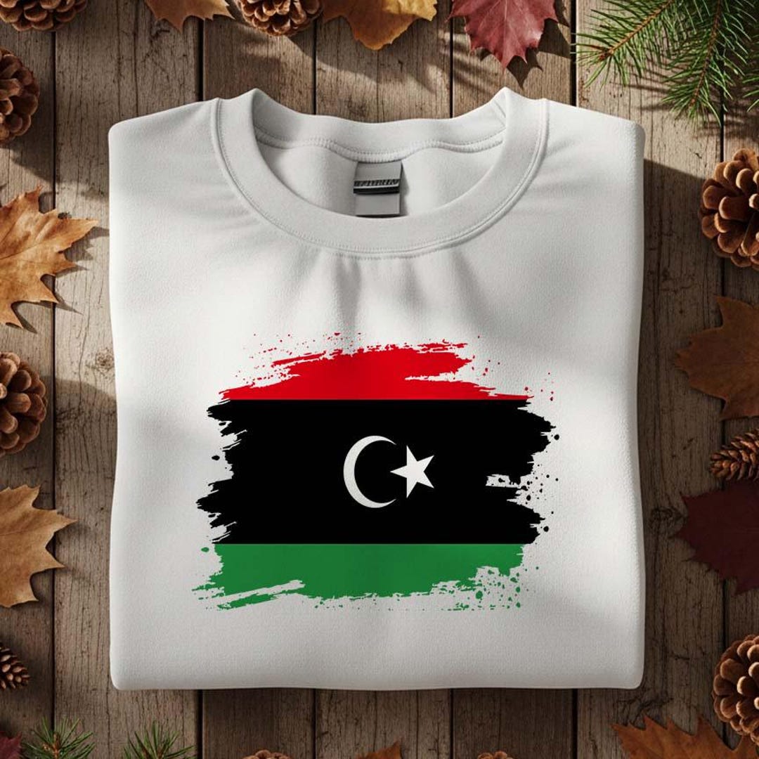 Distressed Libya Flag SVG - Grunge Libyan Flag PNG - Vintage North ...