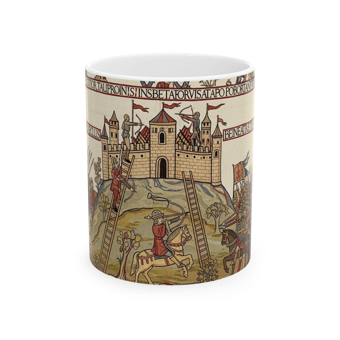 Medieval Siege Scene Mug | Castle Battle Illustration Ceramic Mug - Etsy
