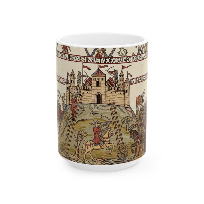 Medieval Siege Scene Mug | Castle Battle Illustration Ceramic Mug - Etsy