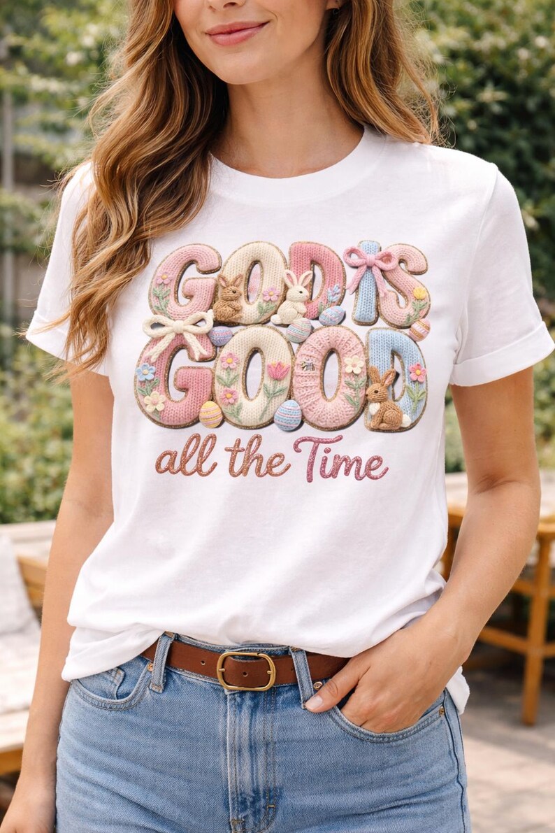 Christian Easter PNG Design: God is Good All the Time Quote (digital ...