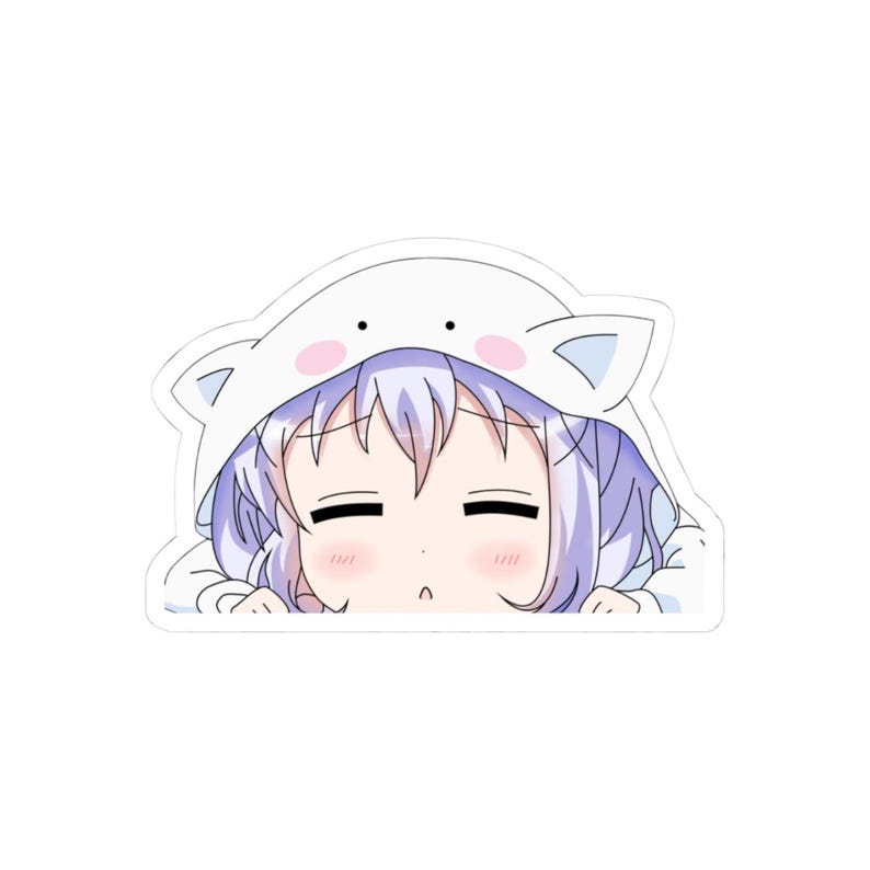 Kiss-cut Stickers Cute Anime Girl Sticker Kawaii Manga Decal Otaku Gift ...