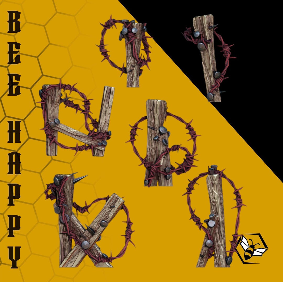 3d Printed Epic Basing Bits Orcs Ready to Assemble, Barbed Wire for 40k ...