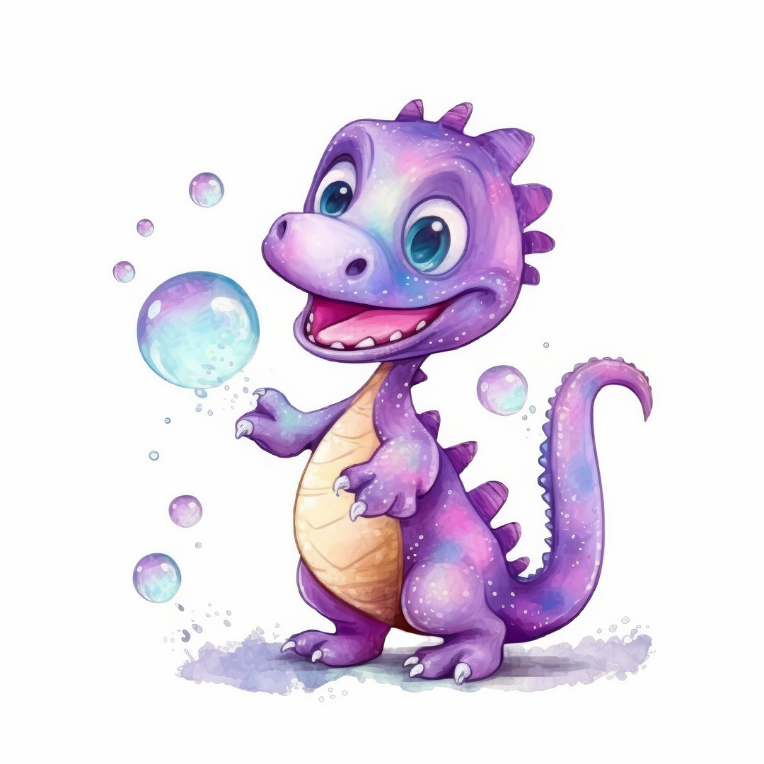 11 Cute Baby Dinosaurs Clipart Watercolors. High Definition JPEG Images ...