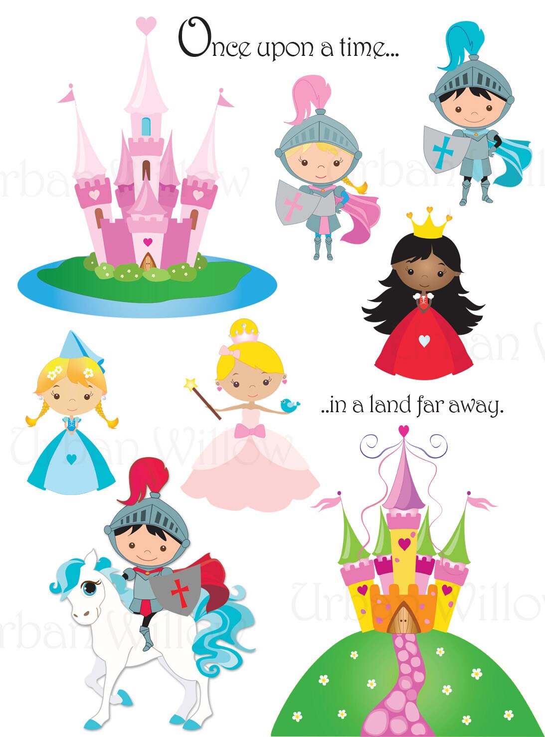 ULTIMATE PRINCESS PACK 35 Clip Art Fairy Tale Image Set for - Etsy