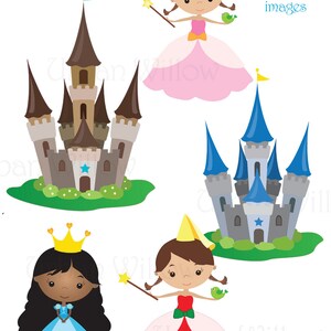 ULTIMATE PRINCESS PACK - 35 Clip Art Fairy Tale Image Set, for Small ...