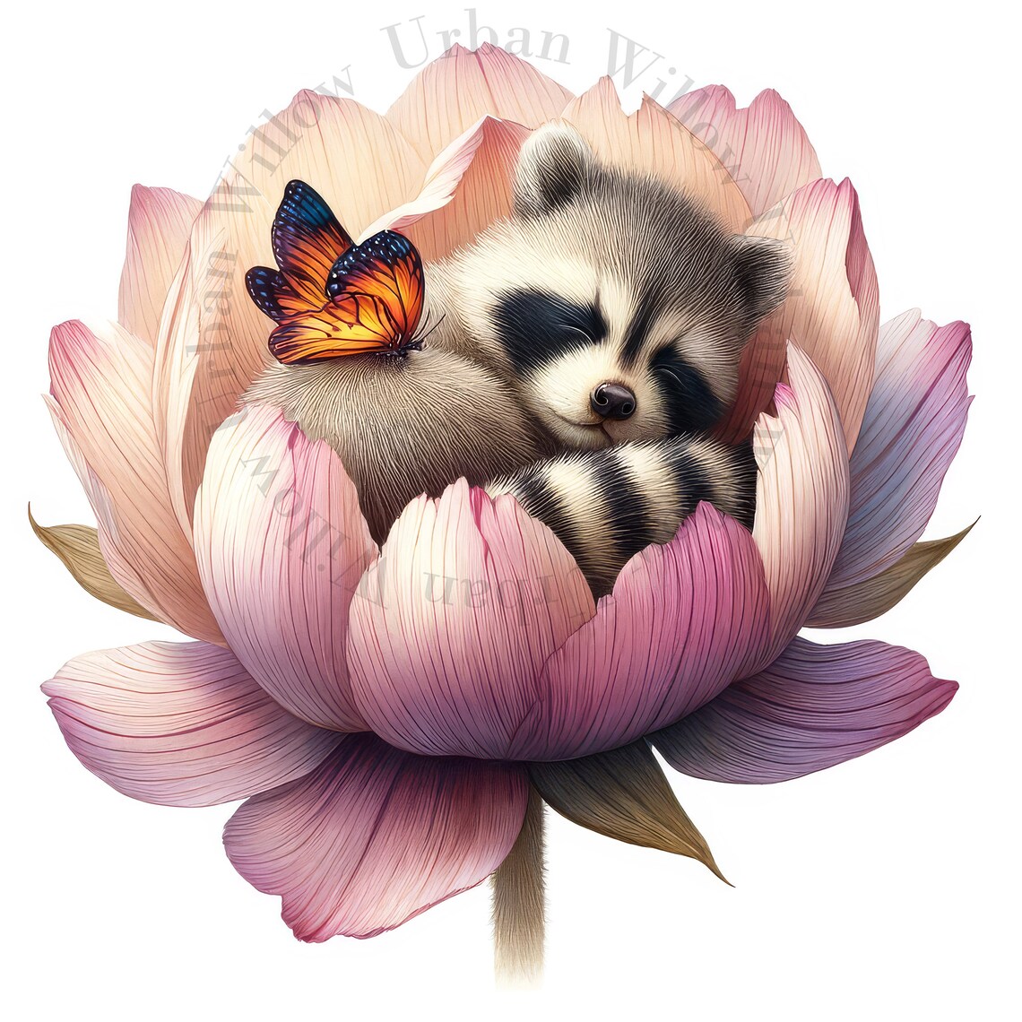 10 Cute Sleeping Animals Clipart. High Quality JPEG Images. Commercial ...